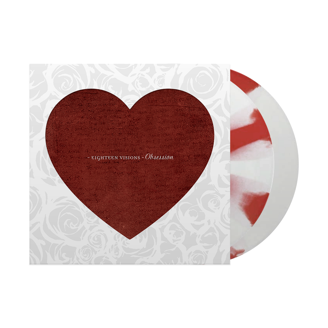 OBSESSION 2LP VINYL WHITE & BURGUNDY SPINNER EDITION OF 100 – 18vmerch